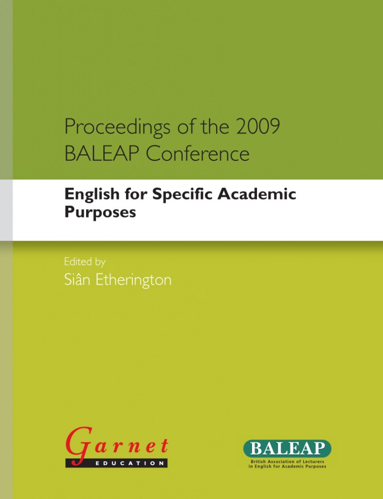 Proceedings of the 2017 BALEAP Conference | Garnet Education